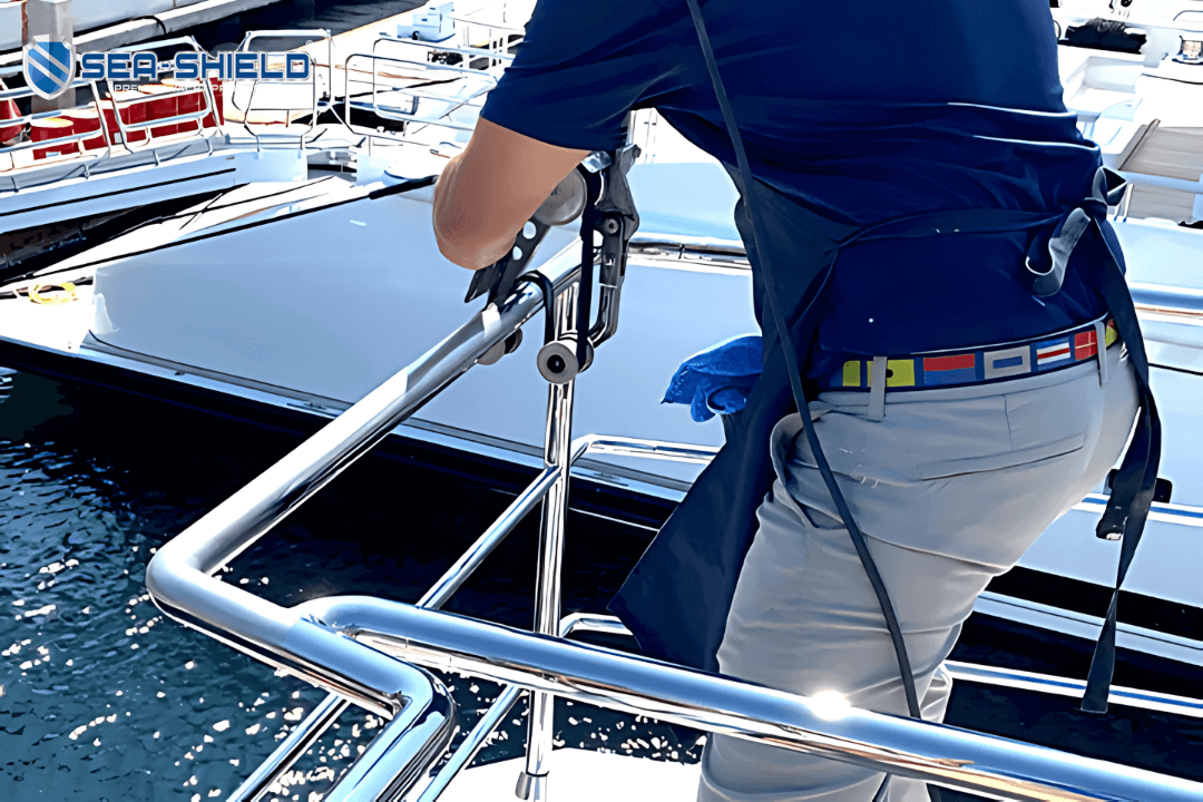 Reviving Boat Stainless Handrails to Perfection